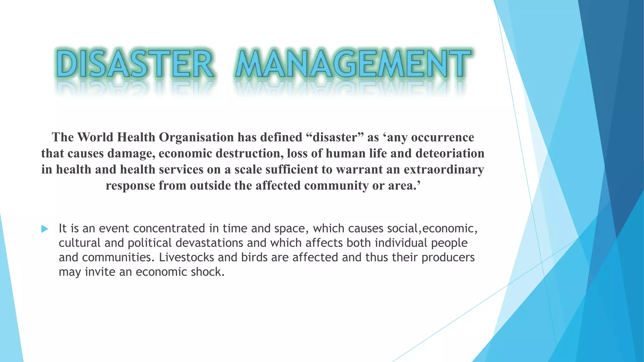 Disaster management presentation | PPT
