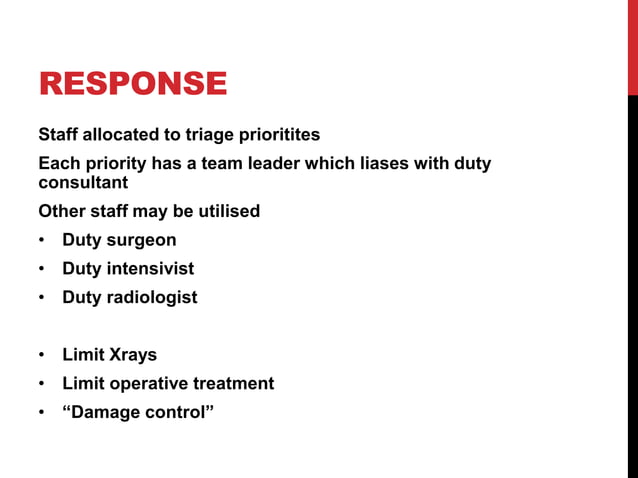 Disaster management principles | PPTX | First Aid | Injuries