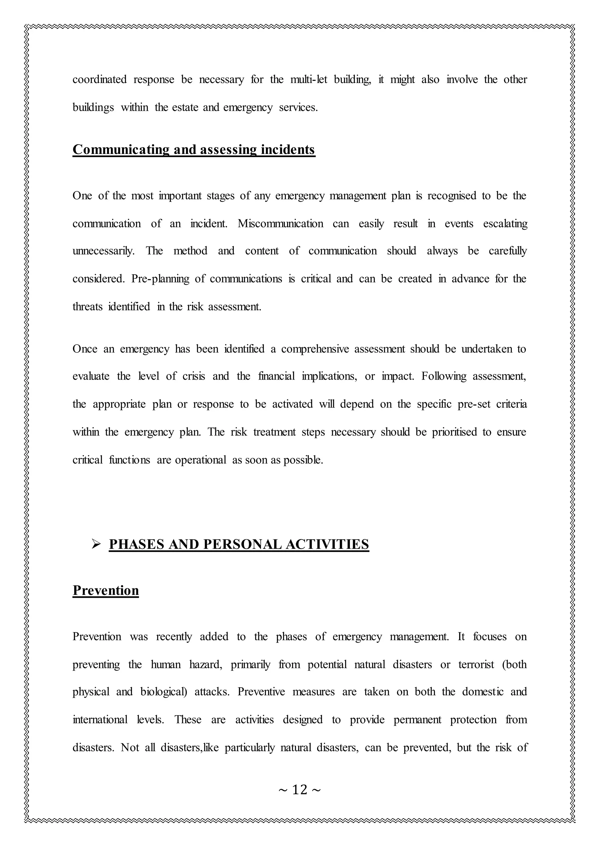 Disaster management project | DOCX