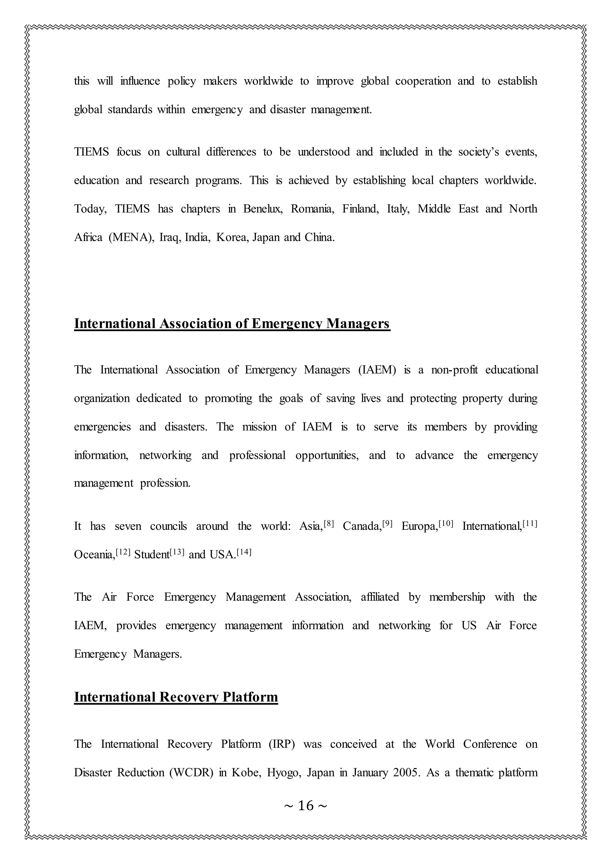 Disaster management project | DOCX
