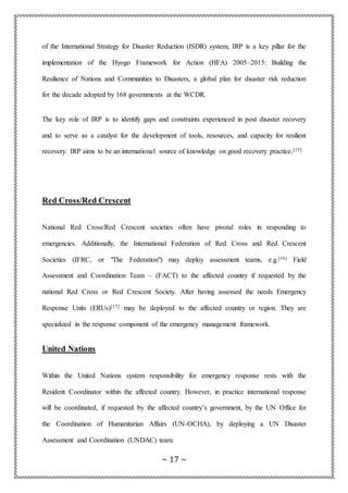 Disaster management project | DOCX