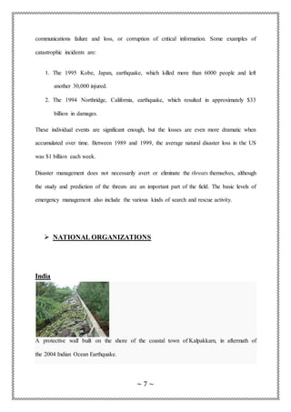 Disaster management project | DOCX