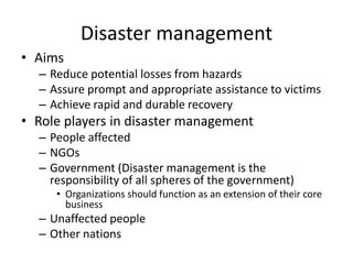 Disaster management system | PPTX