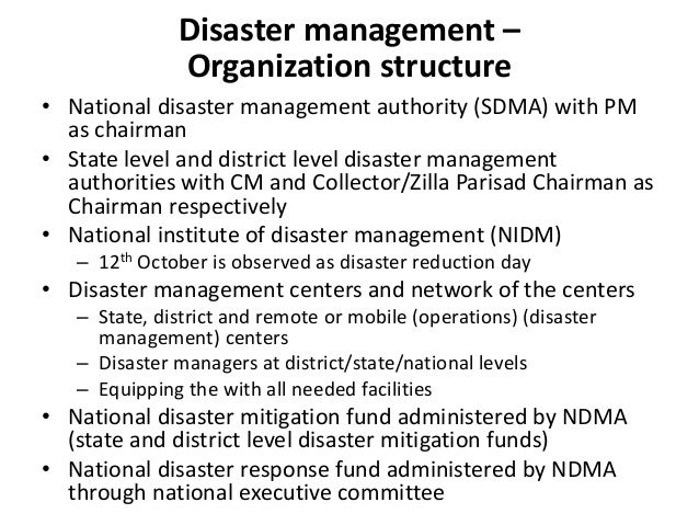 Disaster management system