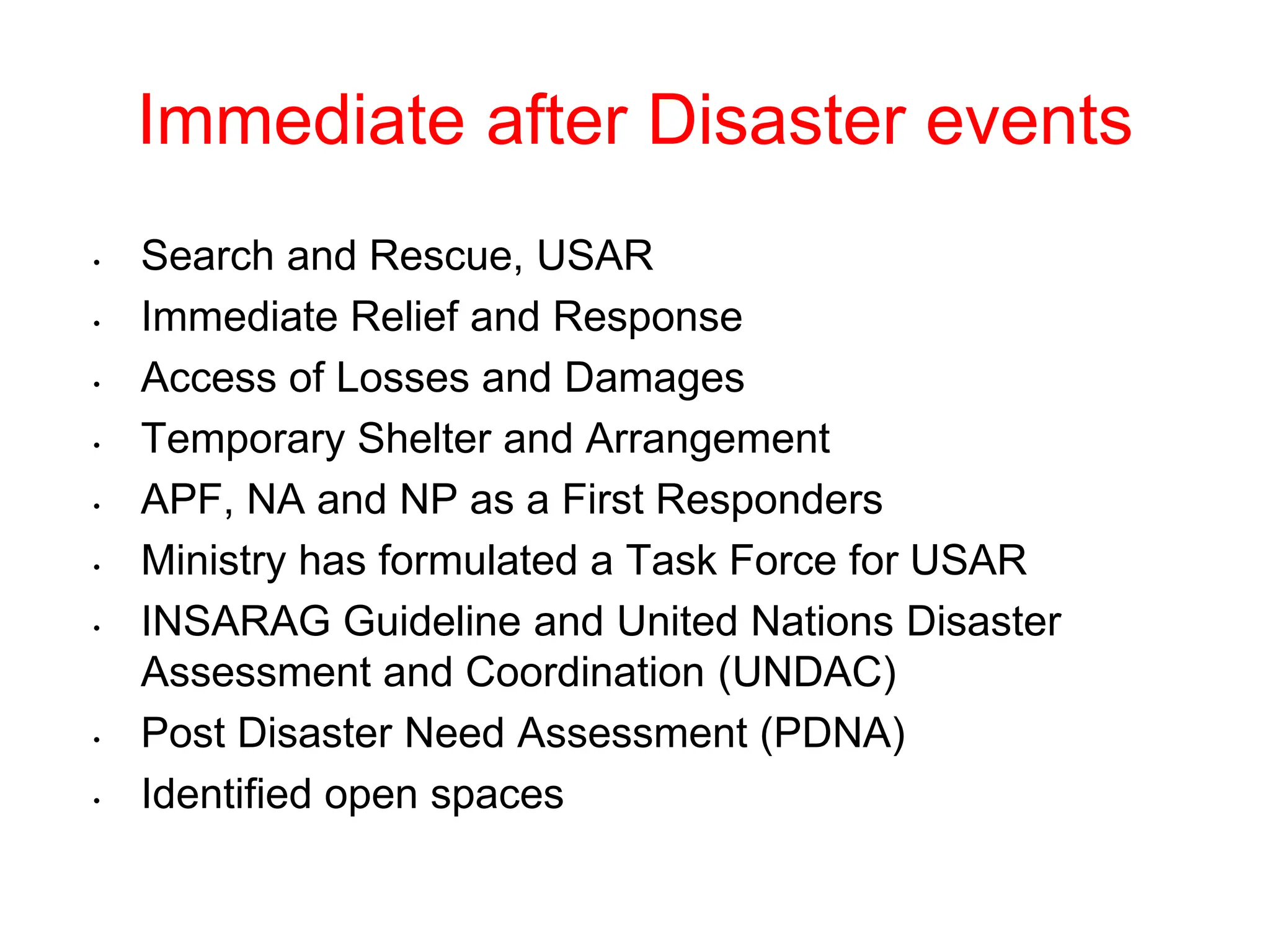 Disaster Management System in Nepal (Policies, Acts, Rules, Regulations ...