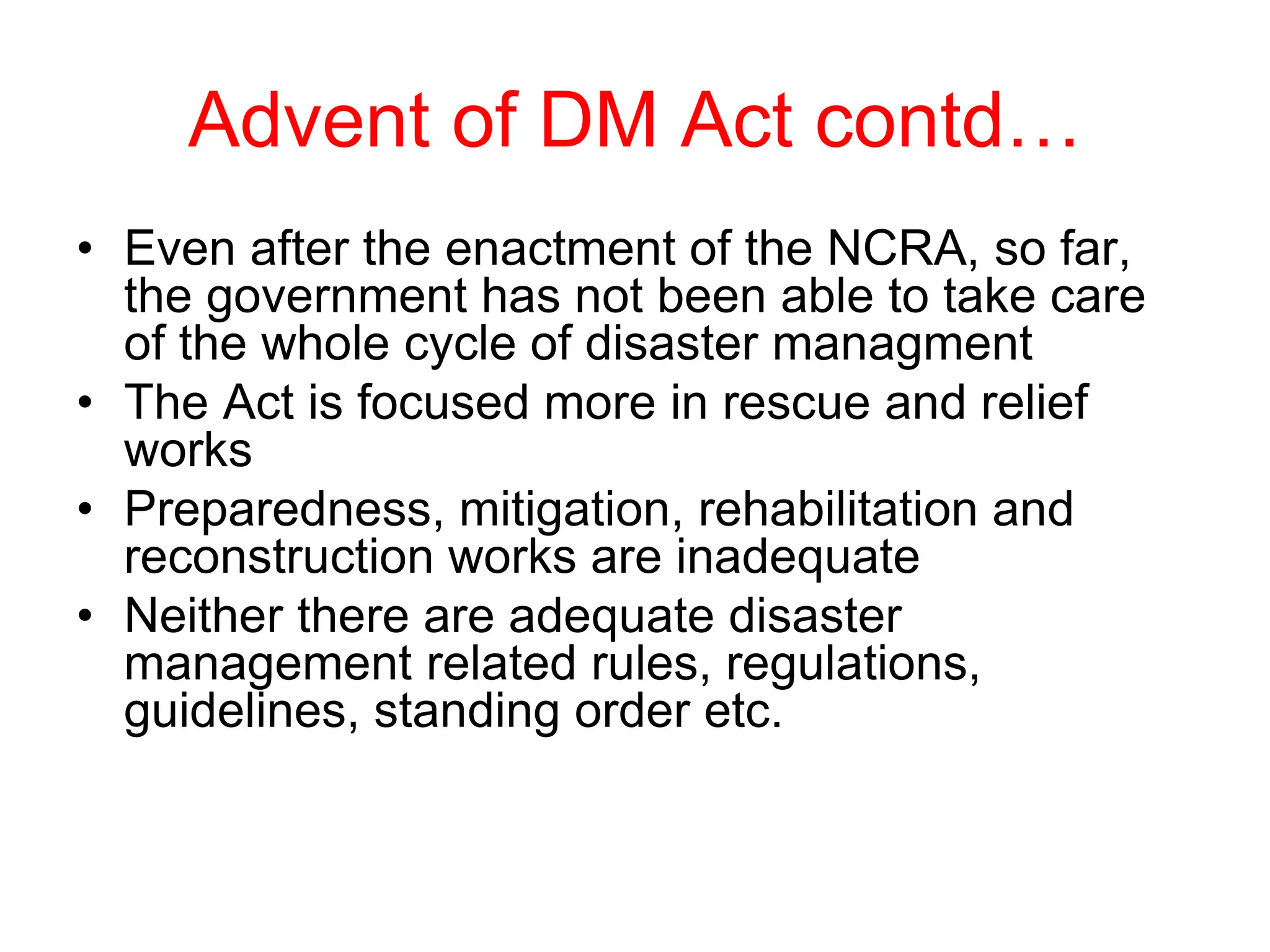 Disaster Management System in Nepal (Policies, Acts, Rules, Regulations ...