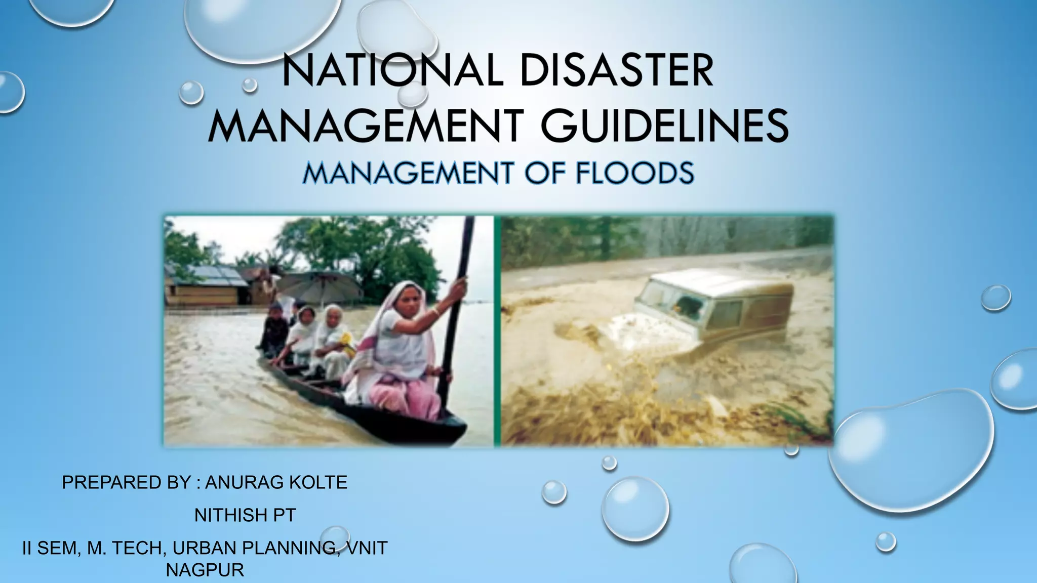 Disaster management guidelines by NDMA | PPS