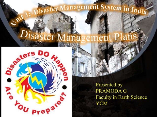 Disaster management system in India | PPTX