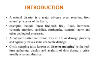 disaster mapping its about mapping in earthquake or natural disasters ...