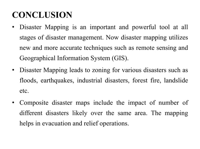 disaster mapping its about mapping in earthquake or natural disasters ...