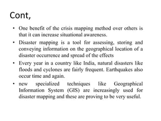 disaster mapping its about mapping in earthquake or natural disasters ...