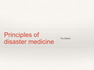 Disaster medicine | PPTX
