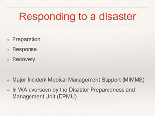 Disaster medicine | PPTX