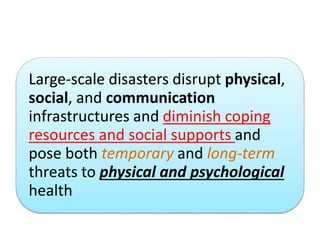 Disaster & mental health | PPTX