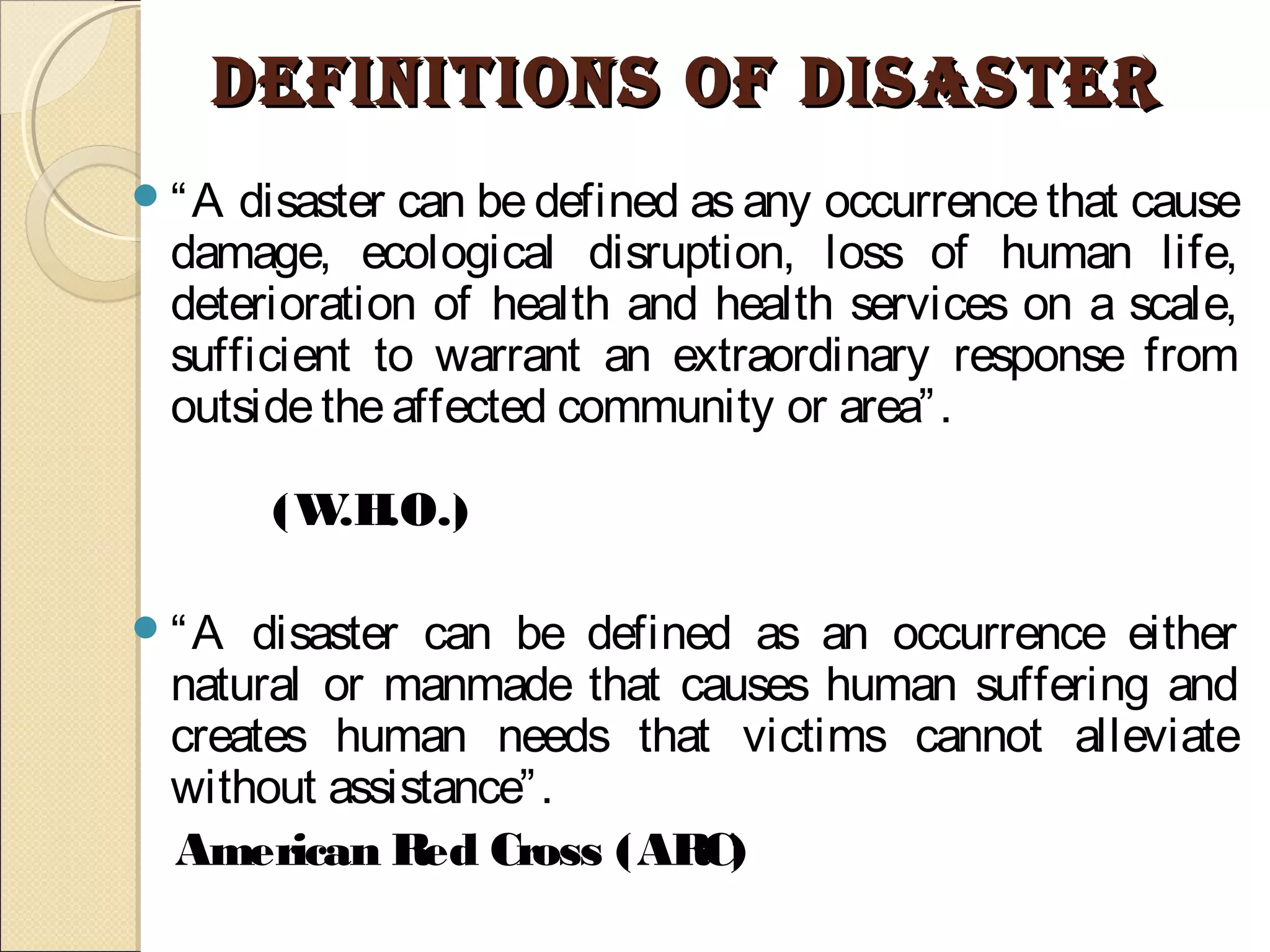 Disaster Management | PPT