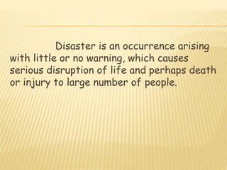 Disaster mgt | PPTX