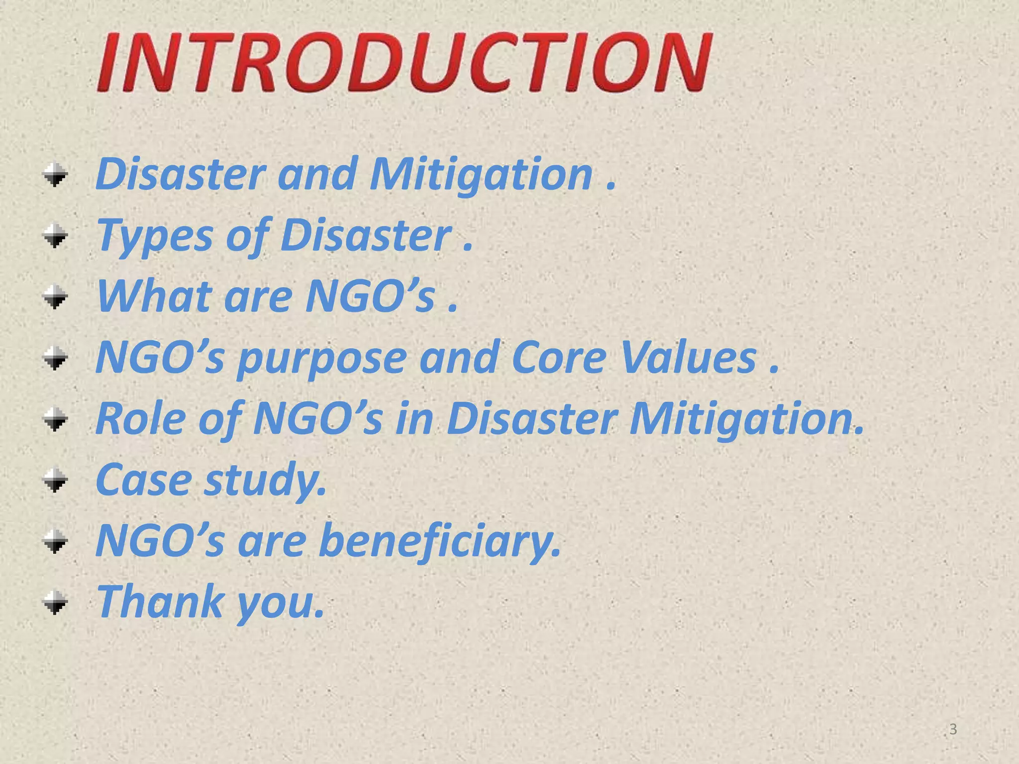 Disaster mitigation | PPT
