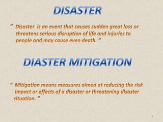 Disaster mitigation | PPTX