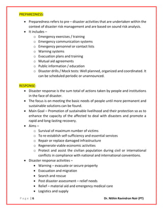 ROLE OF PHYSIOTHERAPY IN DISASTER MANAGEMENT | PDF