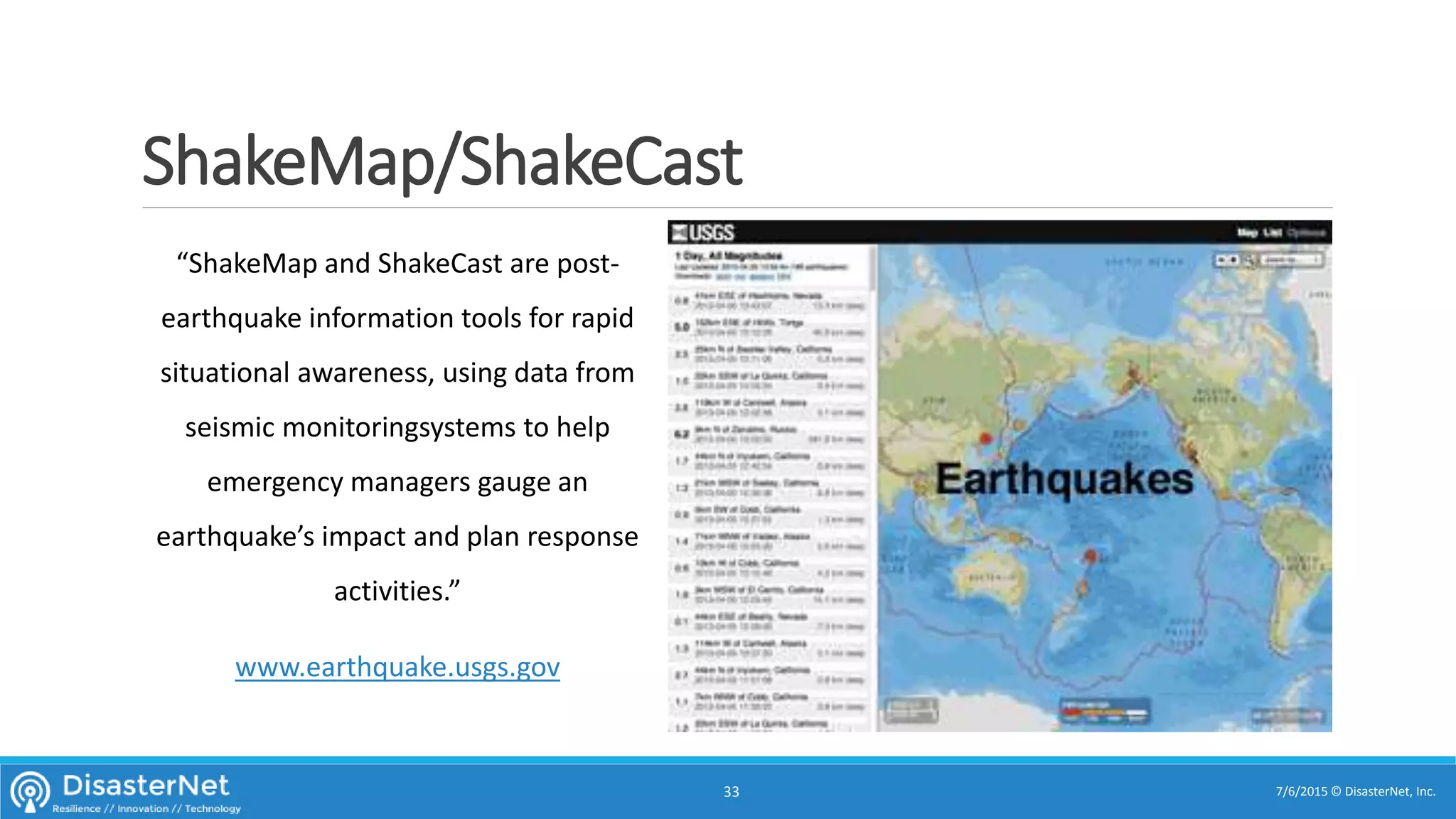 Technologies for Disaster Management | PPTX