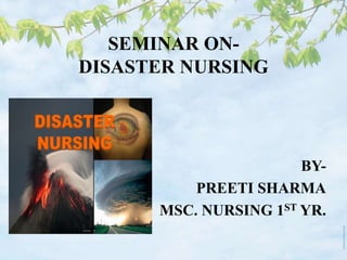 Disaster nursing | PPTX