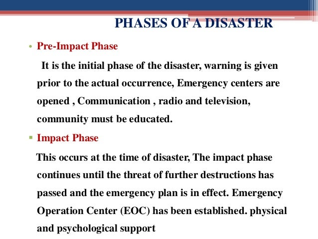 Disaster nursing