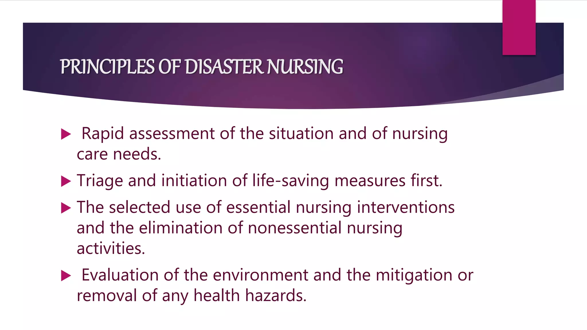 Disaster nursing | PPTX