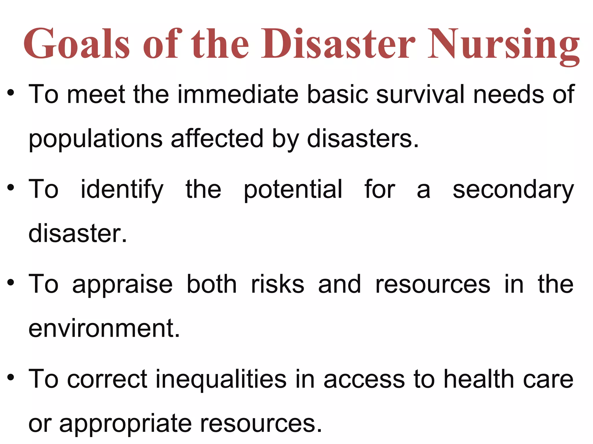 Disaster nursing | PPT