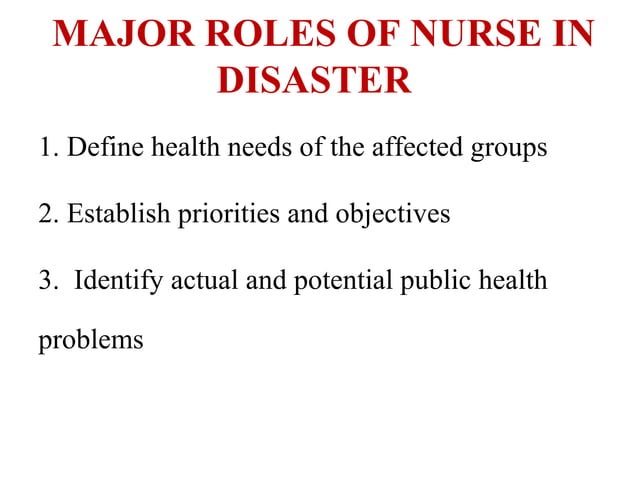Disaster nursing | PPT