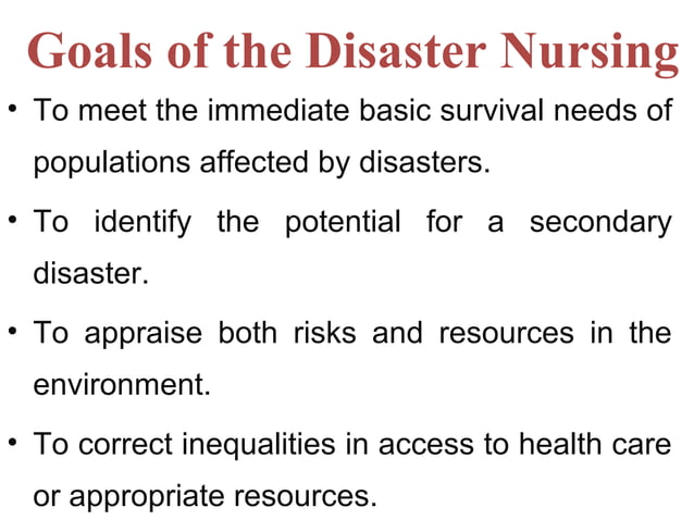 Disaster nursing | PPT
