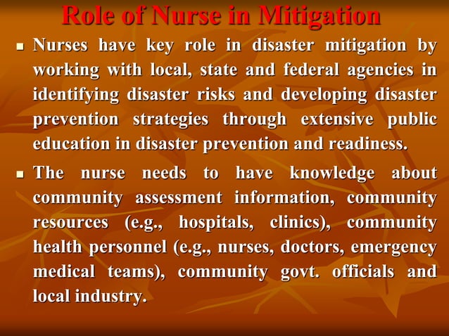 Disaster nursing and role of nurse in disaster management | PPTX ...