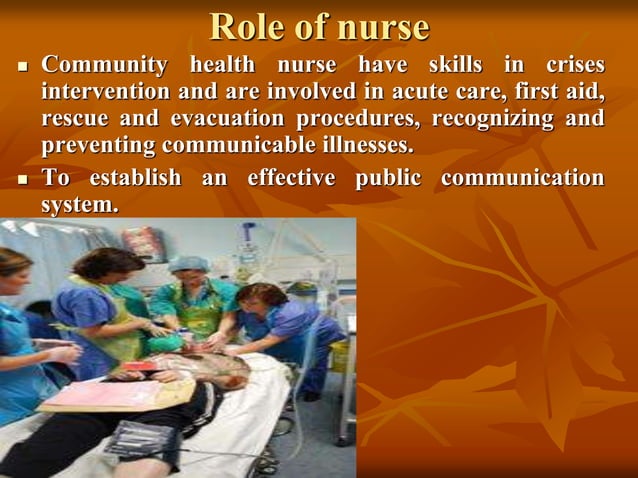 Disaster nursing and role of nurse in disaster management | PPTX ...