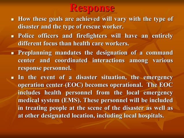 Disaster nursing and role of nurse in disaster management | PPTX ...