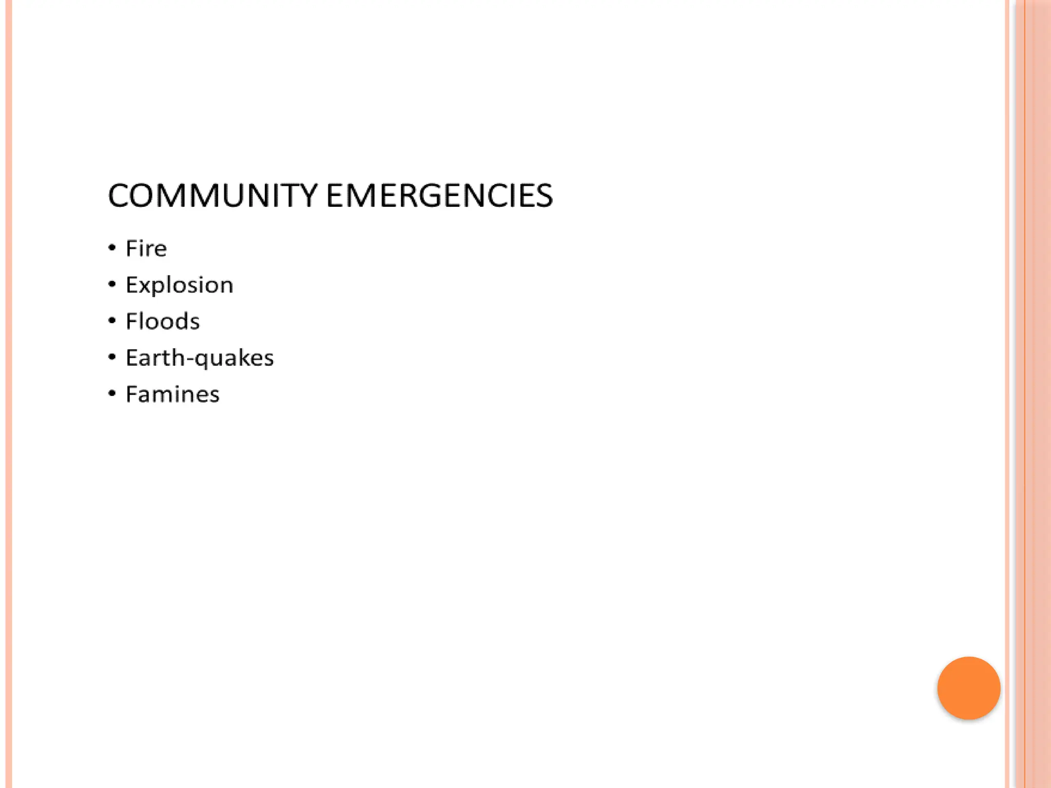 DISASTER NURSING and emergency services. | PPT