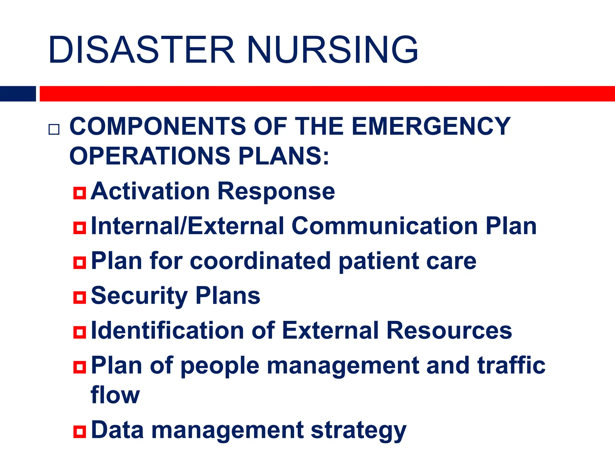 emergency and disaster nursing lecture ncm 121 | PPT