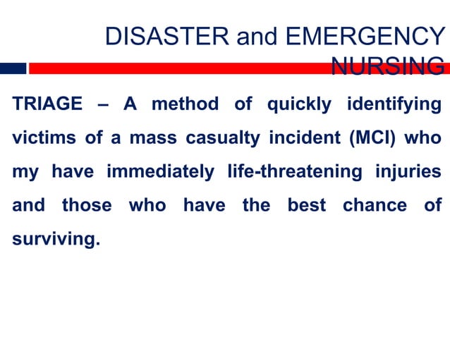 emergency and disaster nursing lecture ncm 121 | PPT | First Aid | Injuries