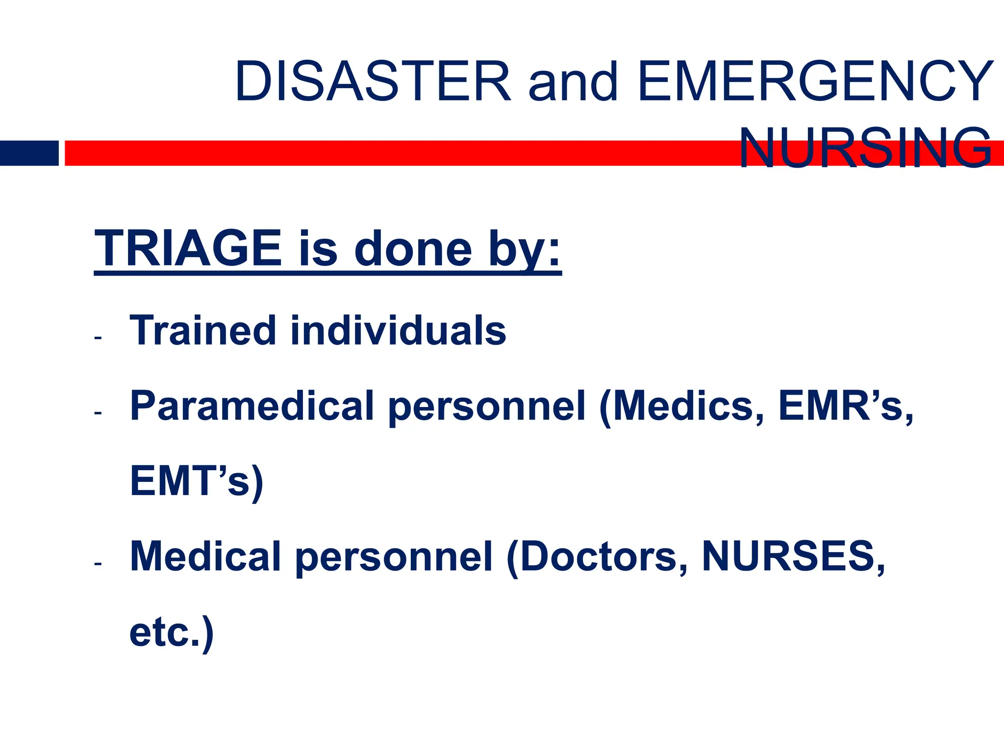 DISASTER NURSING POWERPOINT PRESENTATION | PPT