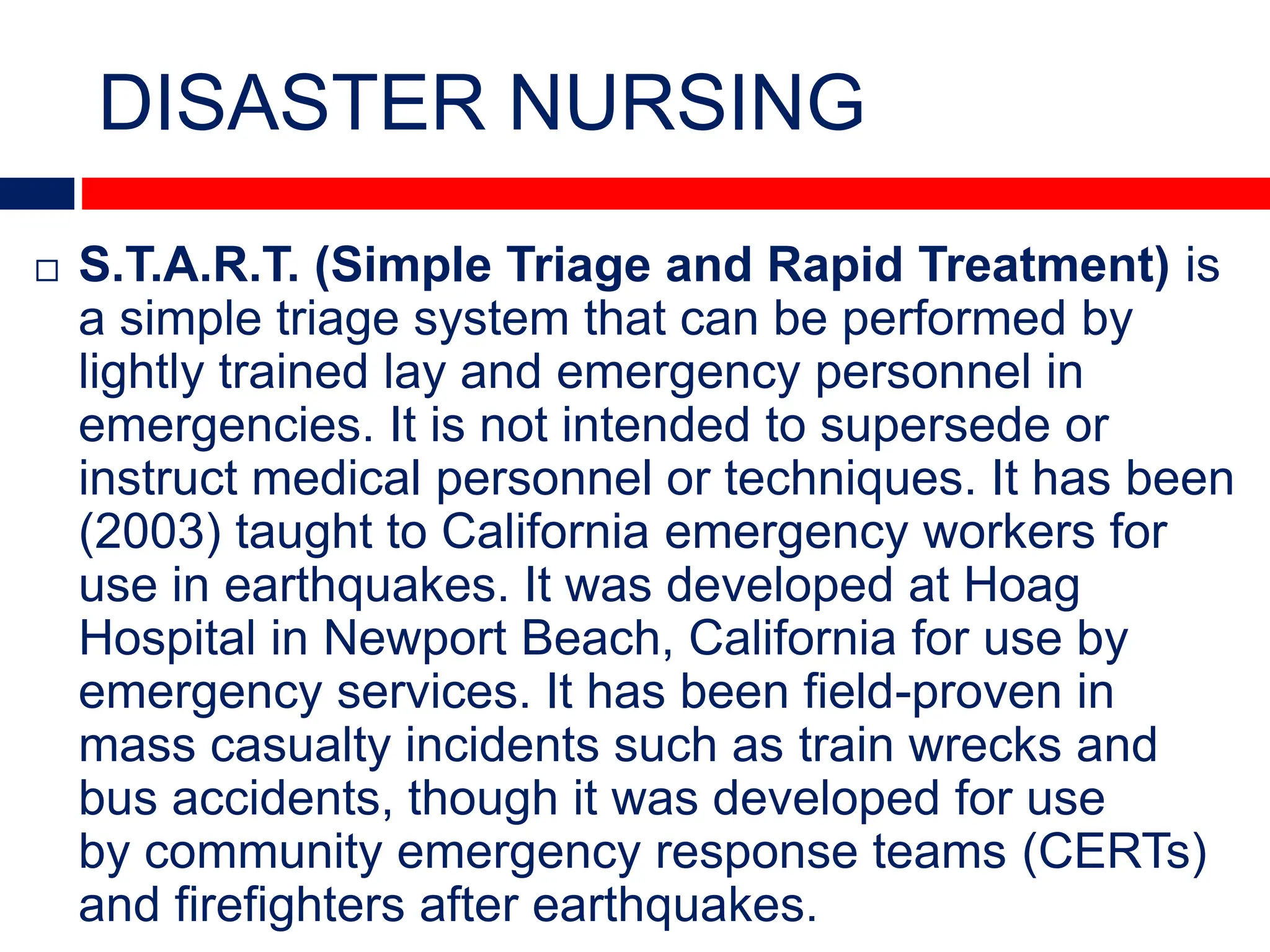DISASTER NURSING POWERPOINT PRESENTATION | PPT