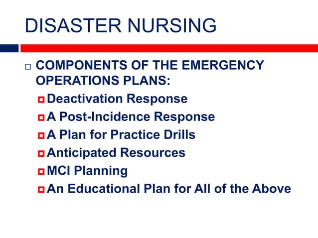 DISASTER NURSING POWERPOINT PRESENTATION | PPT