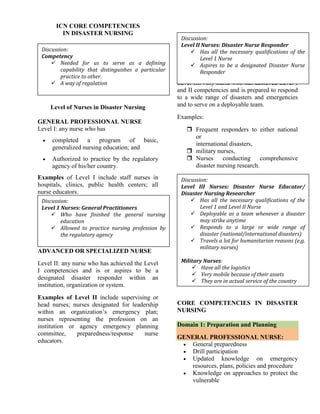 DISASTER_NURSING_CORE_COMPETENCIES_and_DISASTER_EMERGENCY_DRILL.docx ...