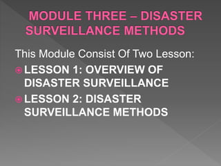 Disaster nursing inc module | PPTX