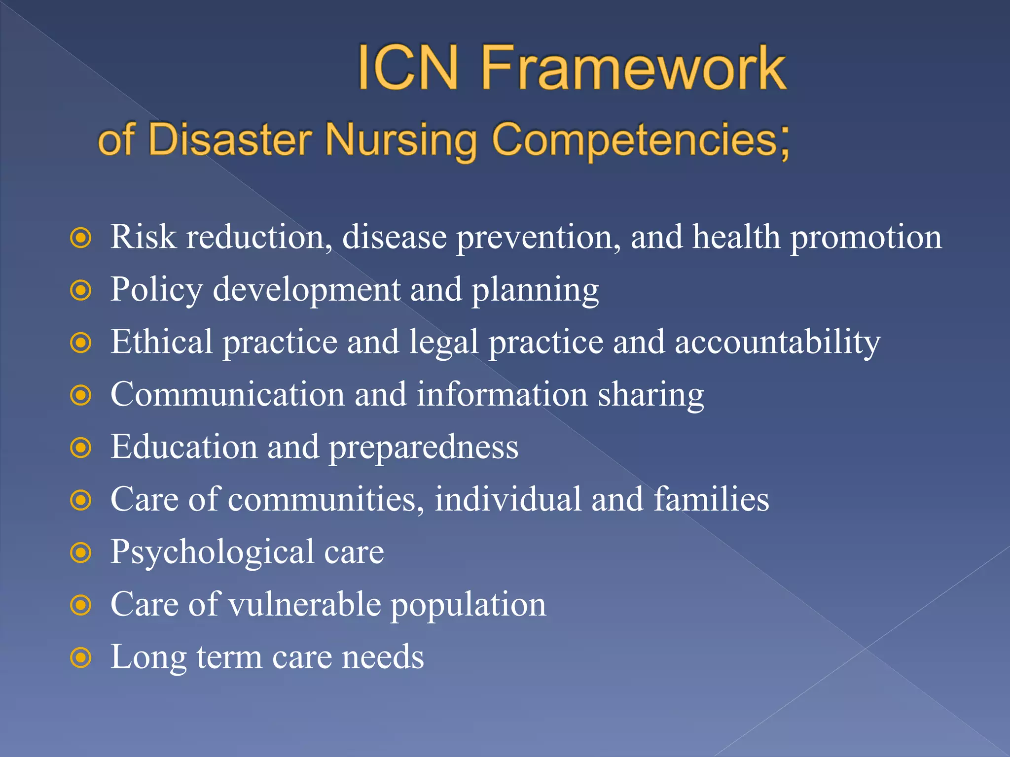 Disaster nursing ppt | PPTX