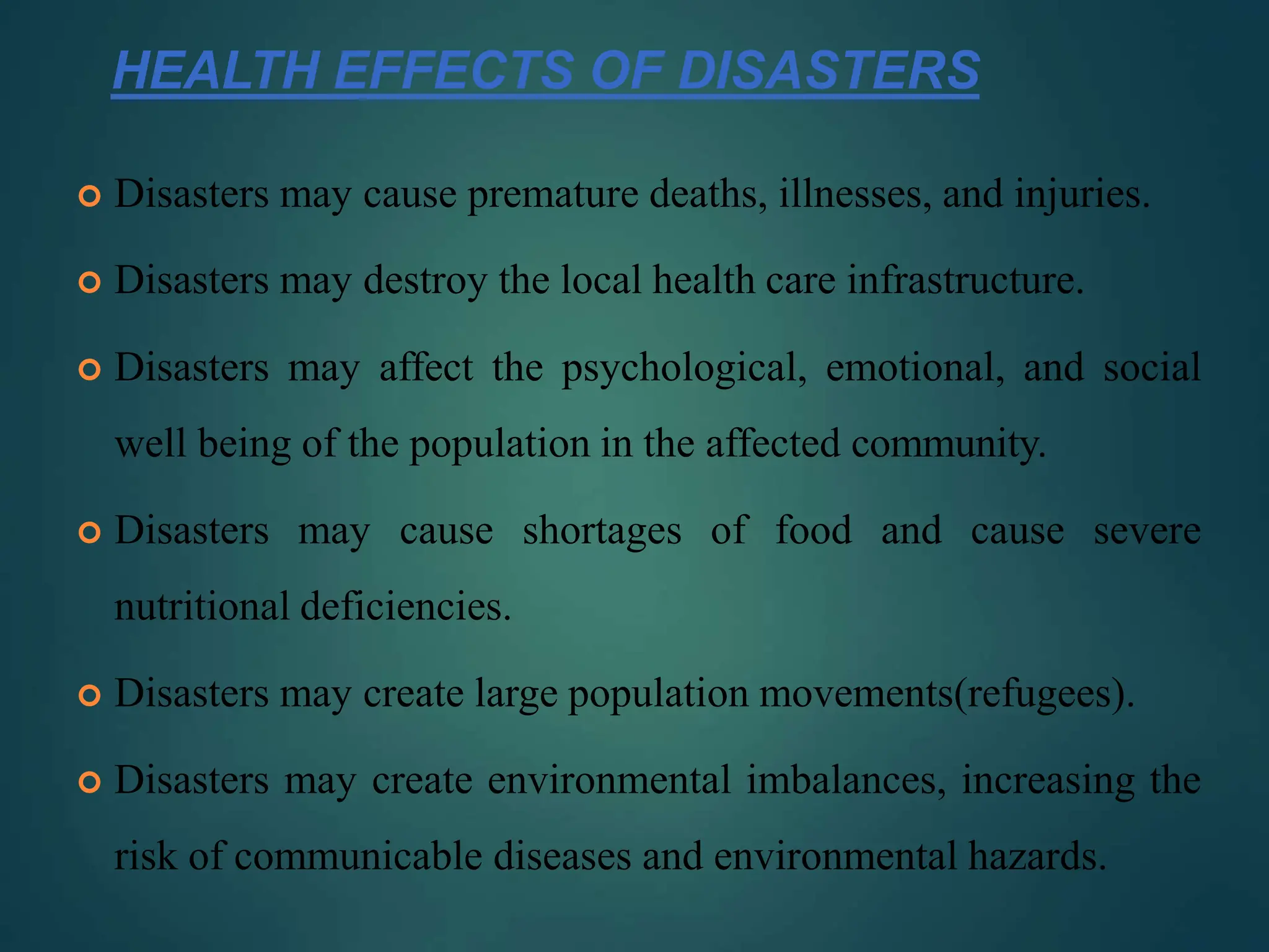 ncm 121 DISASTER NURSING prelim powerpoint presentation lecture | PPTX