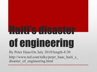 Disaster of engineering | PPTX | Disasters