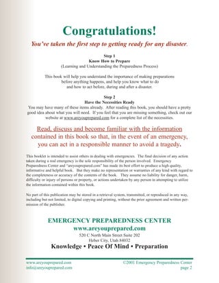 Disaster plan guide | PDF