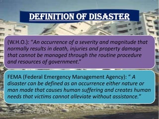 Disaster management and role of nurse | PPTX