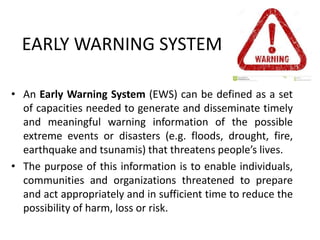 Early warning System Disaster Management | PPTX