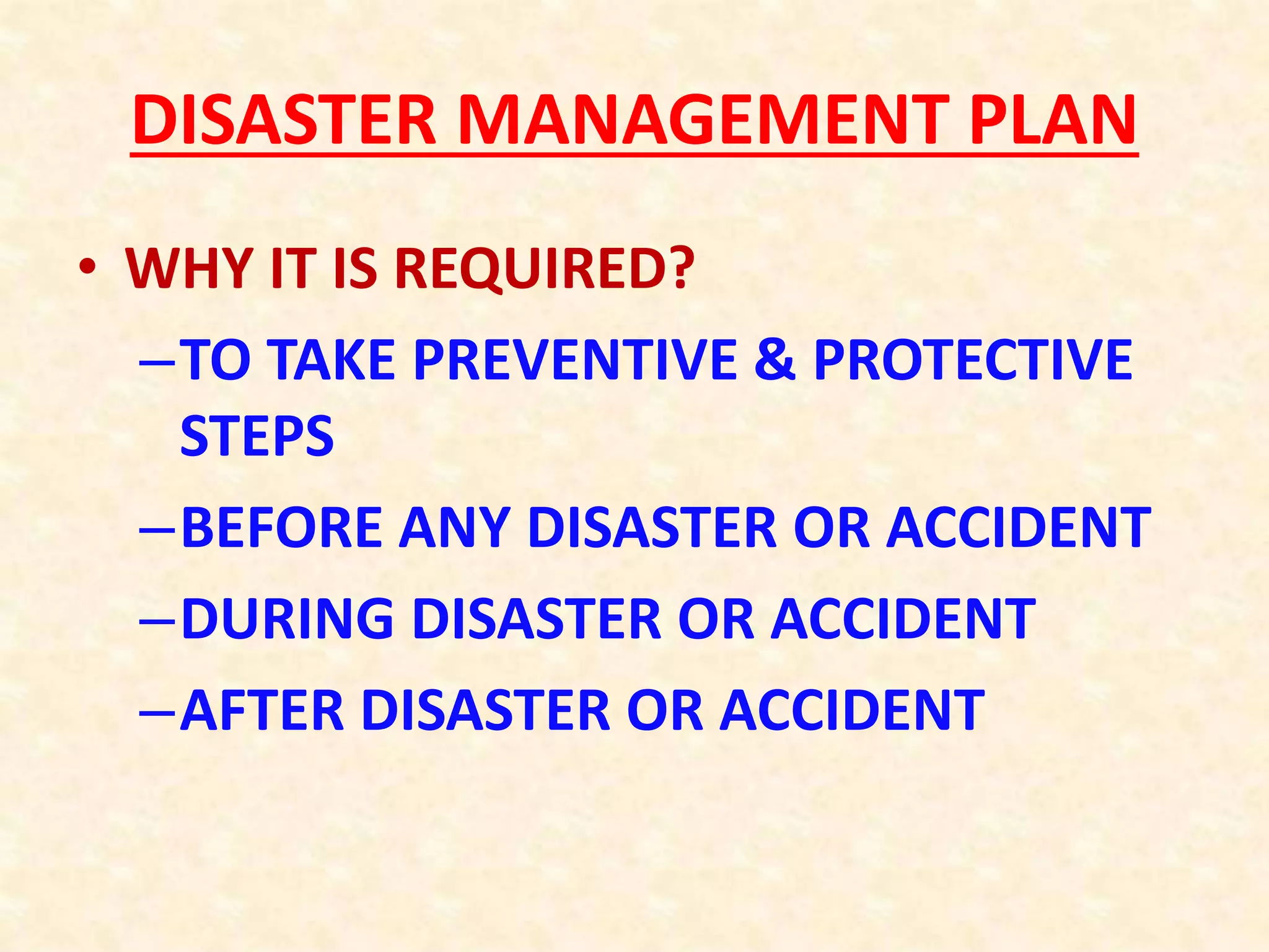Industrial Disaster Management | PPTX