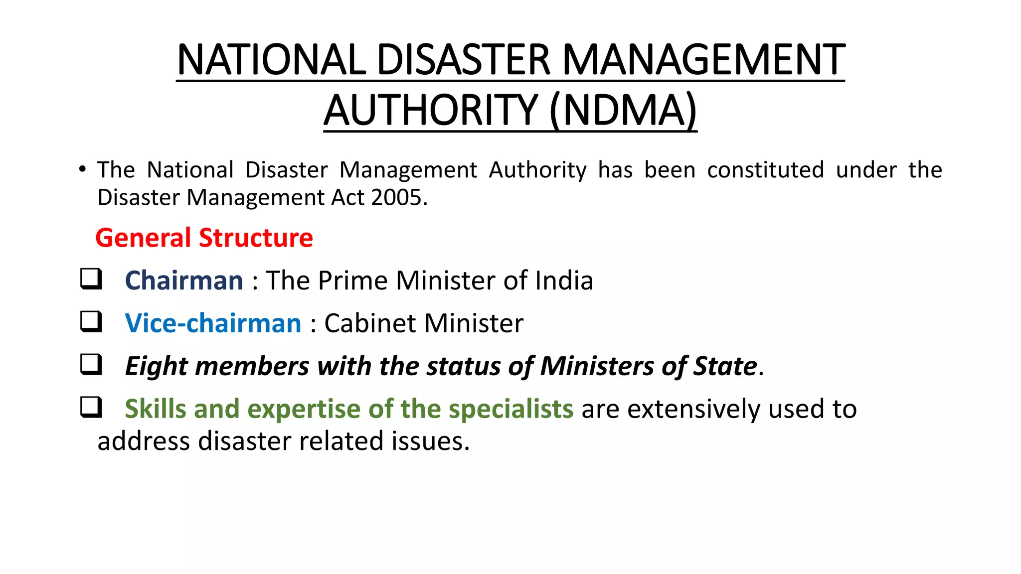 Disaster Management ppt | PPTX