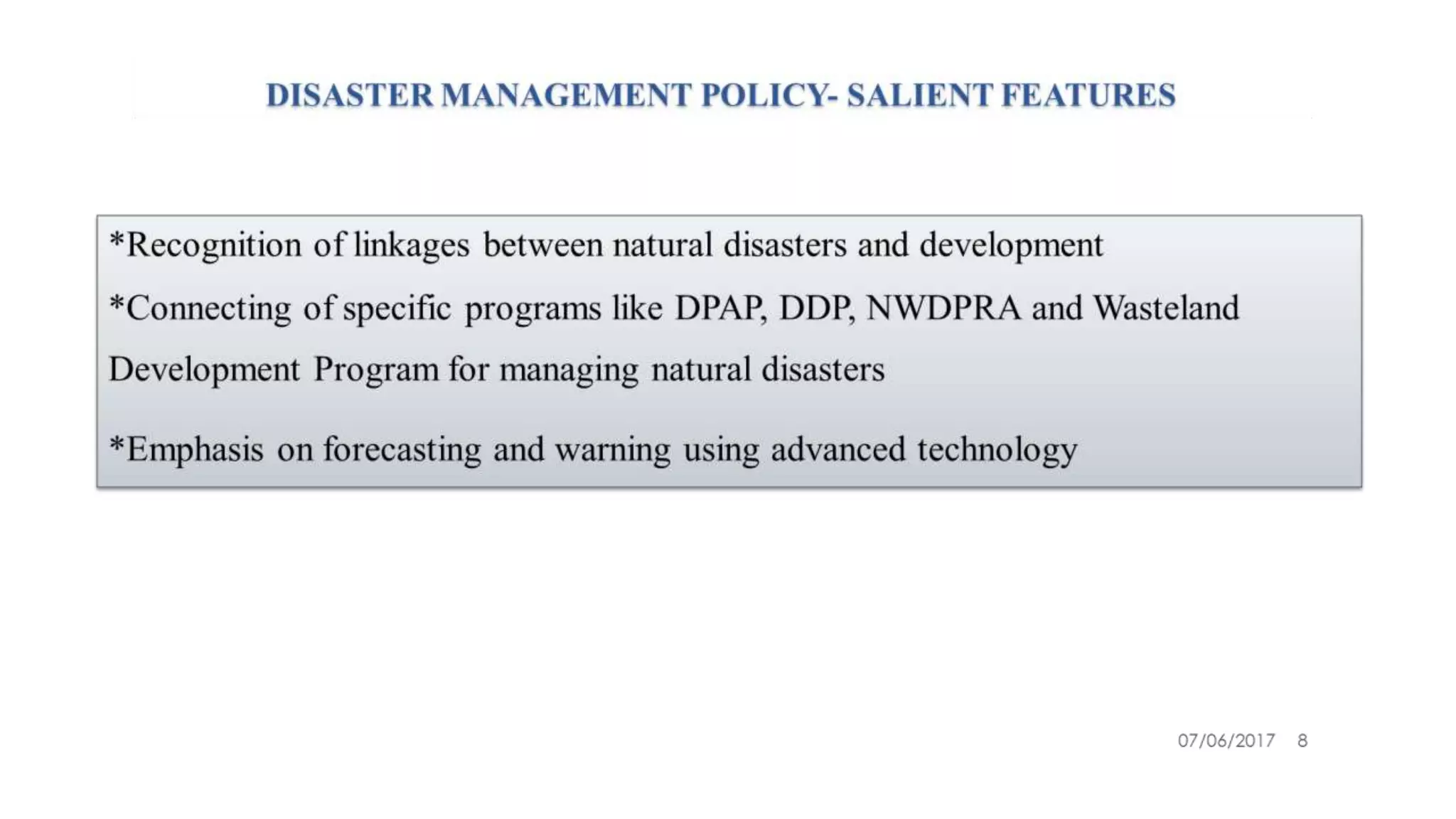 Disaster Management ppt | PPTX